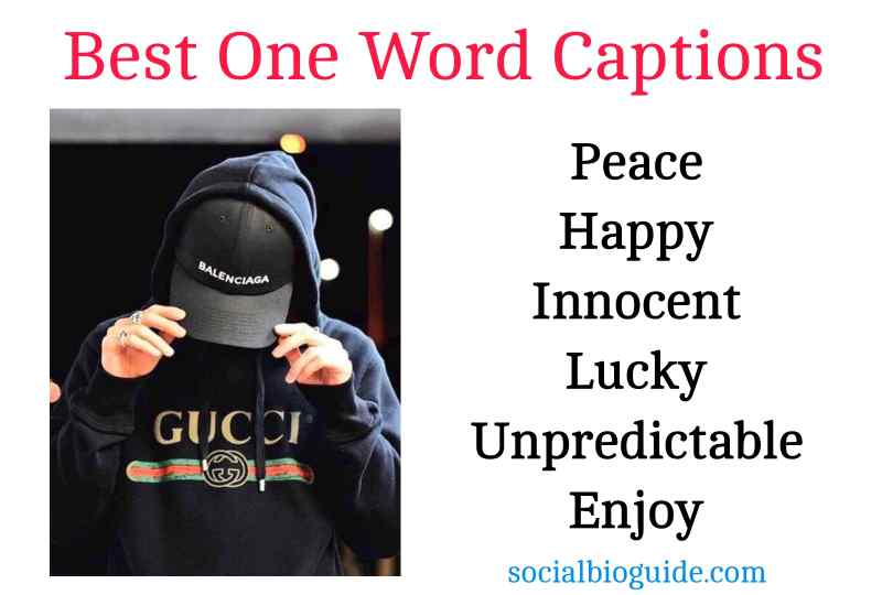 500 Best One Word Captions For Instagram 2024 Socialbioguide